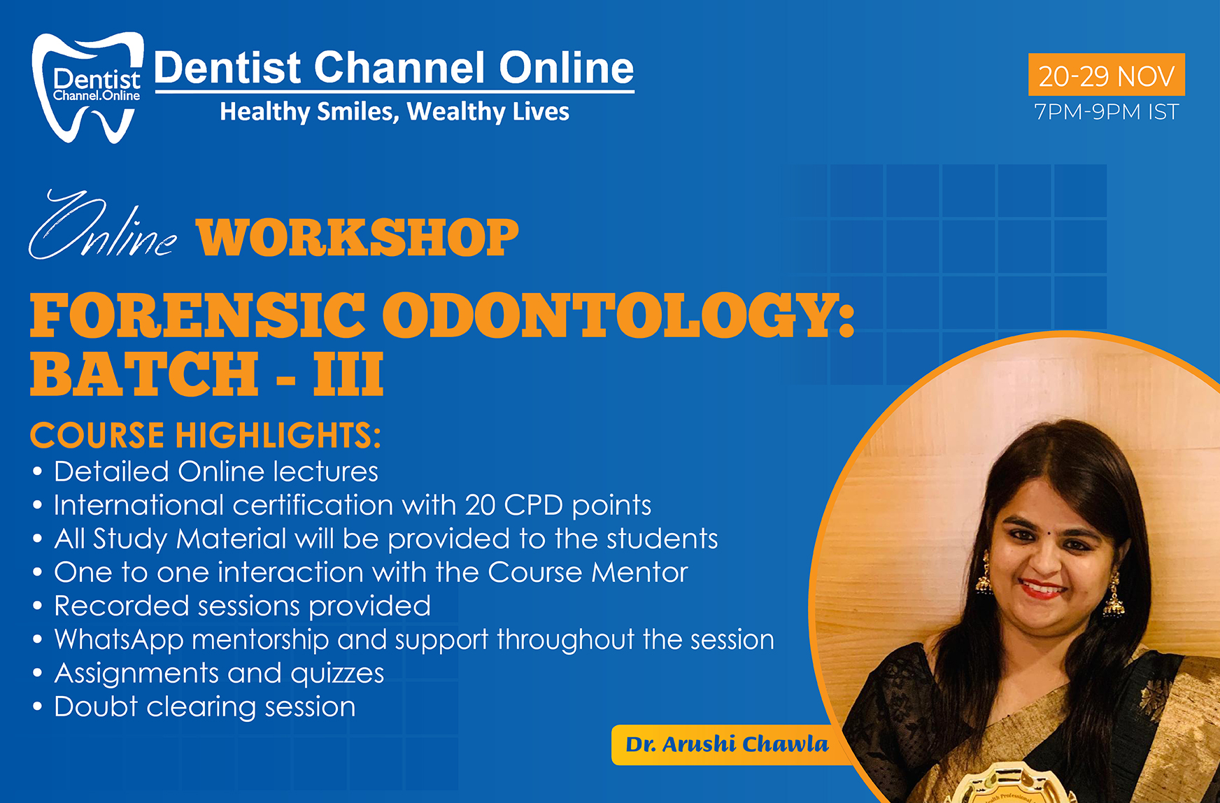 10 Day Online Workshop On Forensic Odontology Batch Iii Dental 10 Day Online Workshop On Forensic Odontology Batch Iii Dental